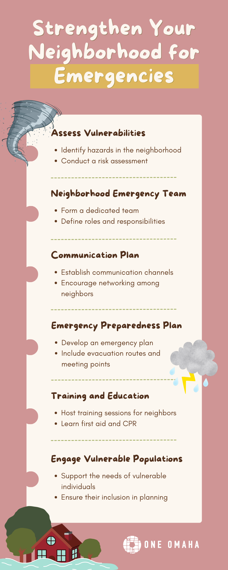 Strengthen Your Neighborhood for Emergencies [Infographic] - One Omaha